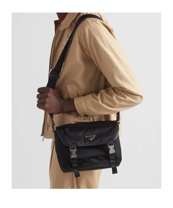 Prada Re-nylon Foldover-top Shoulder Bag
