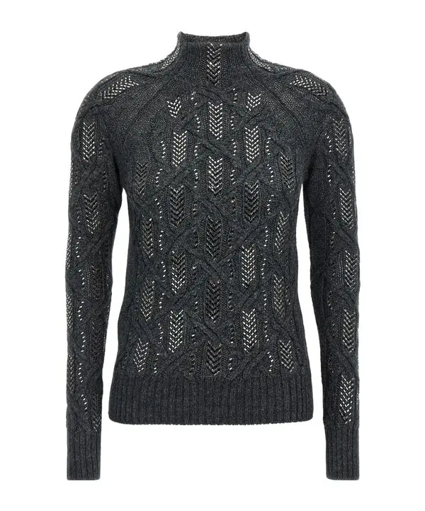 Ermanno Scervino Sequined High Neck Jumper