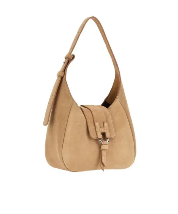 Hogan Trend Mini Hobo Bag - Beige