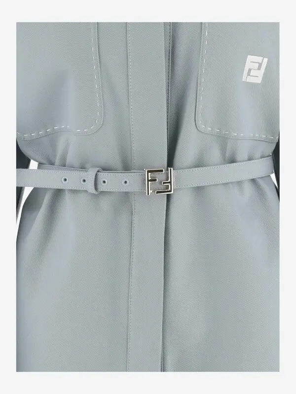 Fendi Belted Collared Jacket