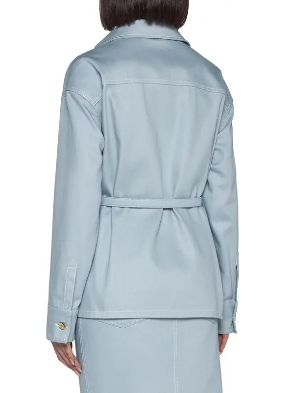 Fendi Belted Collared Jacket