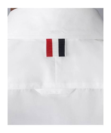 Thom Browne Cropped Shirt With Lapel And Pocket