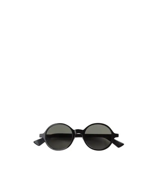 Bottega Veneta Classic Round Sunglasses - Black/gray