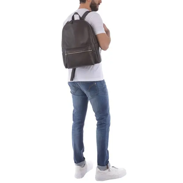 Orciani Micron Logo Lettering Backpack - Black