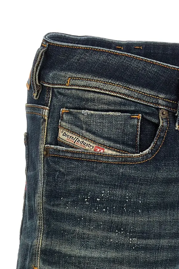 DIESEL® 1979 Sleenker Skinny Distressed Jeans - Black