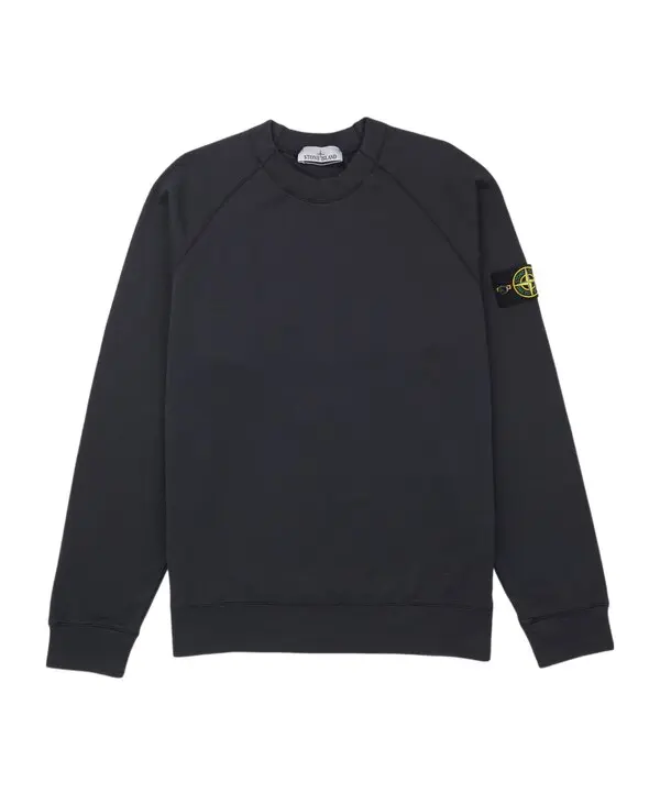 Stone Island Compass Patch Crewneck Sweatshirt - Blue