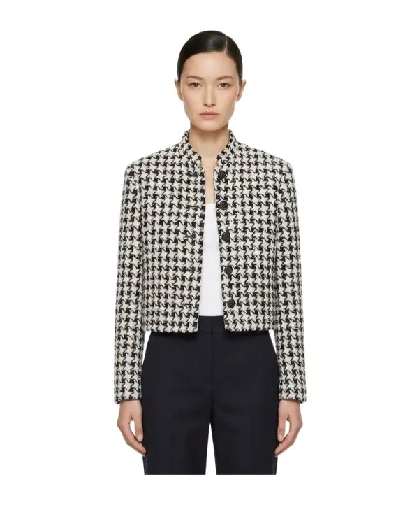 Marissa Chiara Houndstooth Casual Jacket