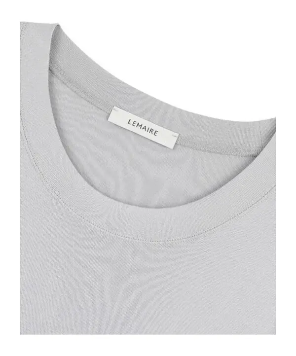 LEMAIRE Belted Crewneck T-shirt Dress - White