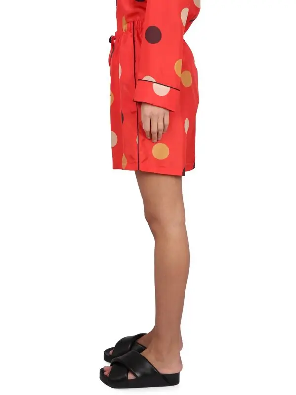 Aspesi Polka Dot Drawstring Shorts