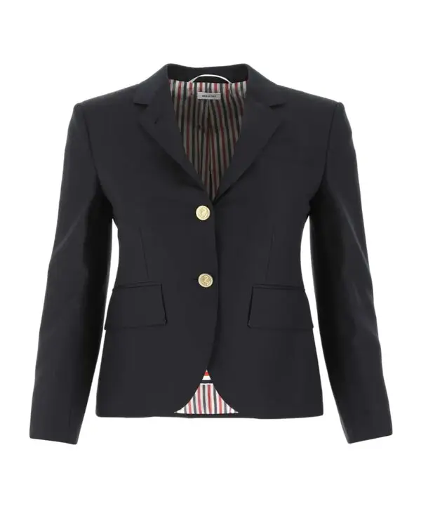 Thom Browne Single-breasted Tailored Blazer - Navy Blue