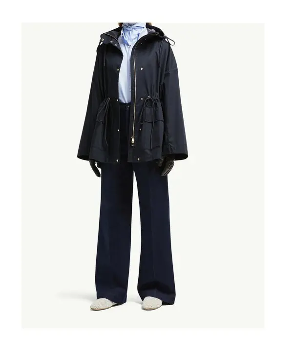 Moncler Gaillon Hooded Parka Jacket - Midnight Blue