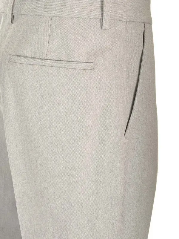 Brunello Cucinelli Pressed Crease Tapered Leg Trousers