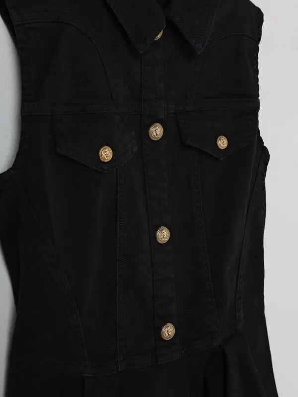 Balmain Sleeveless Shirt Dress