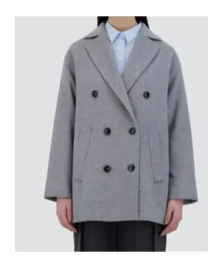 Herno Double-breasted Coat With Notched Lapel And Quilted Lining