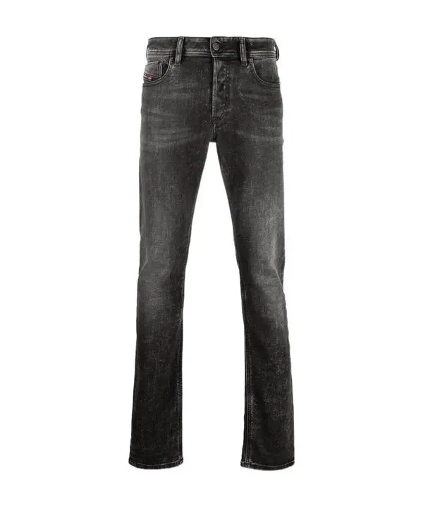 DIESEL® Sleenker Distressed Stretch Jeans - Black