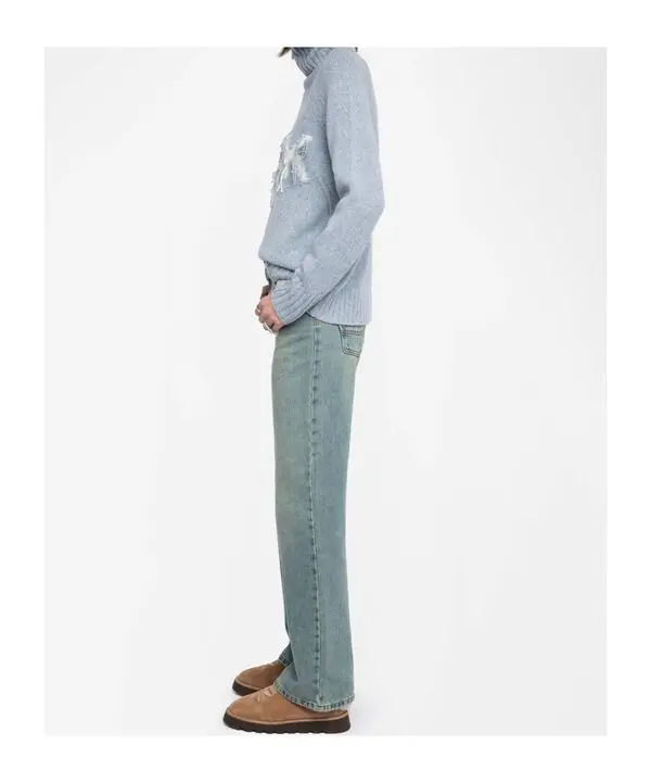 Zadig&Voltaire Evy Straight-leg Jeans - Light Blue