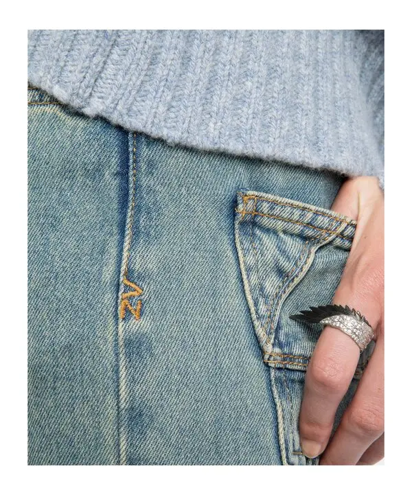 Zadig&Voltaire Evy Straight-leg Jeans - Light Blue
