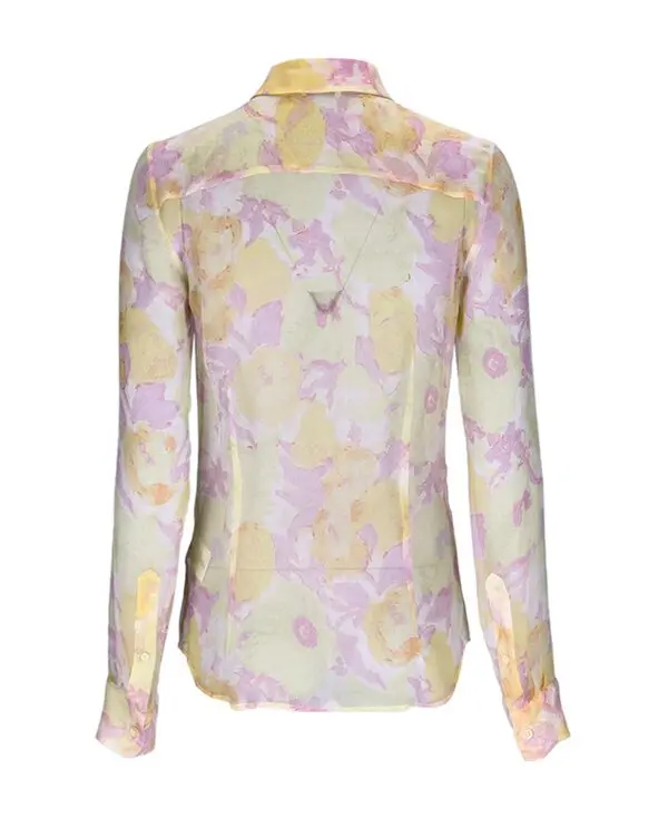 Dries Van Noten Floral Print Long Sleeve Shirt
