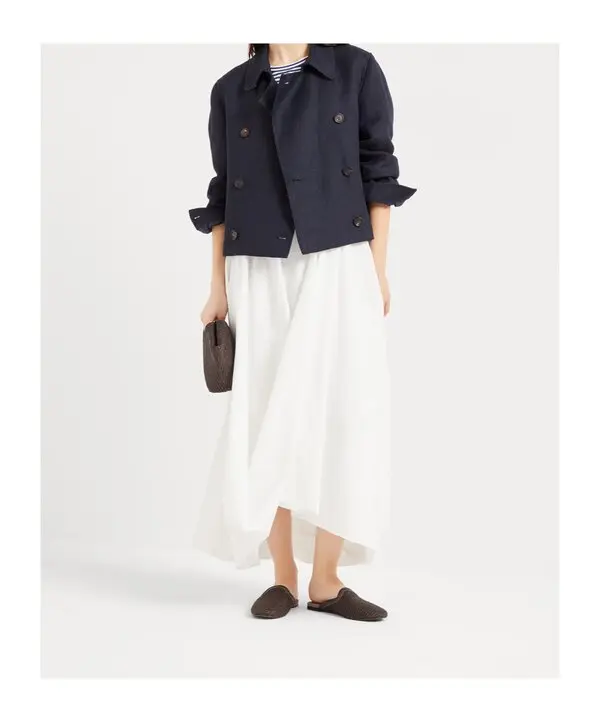 Brunello Cucinelli Draped Bubble-hem Skirt