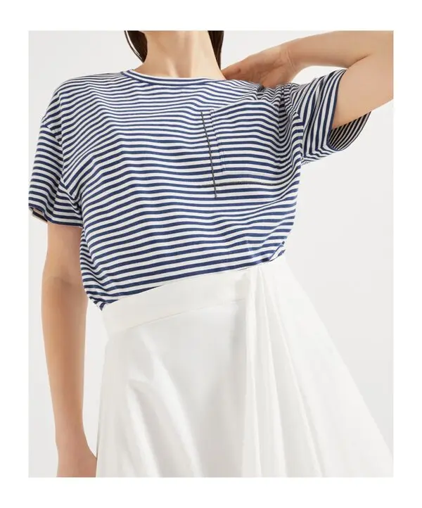 Brunello Cucinelli Draped Bubble-hem Skirt