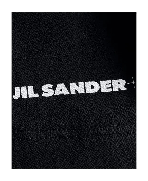 JIL SANDER Logo Printed Crewneck T-shirt - Black