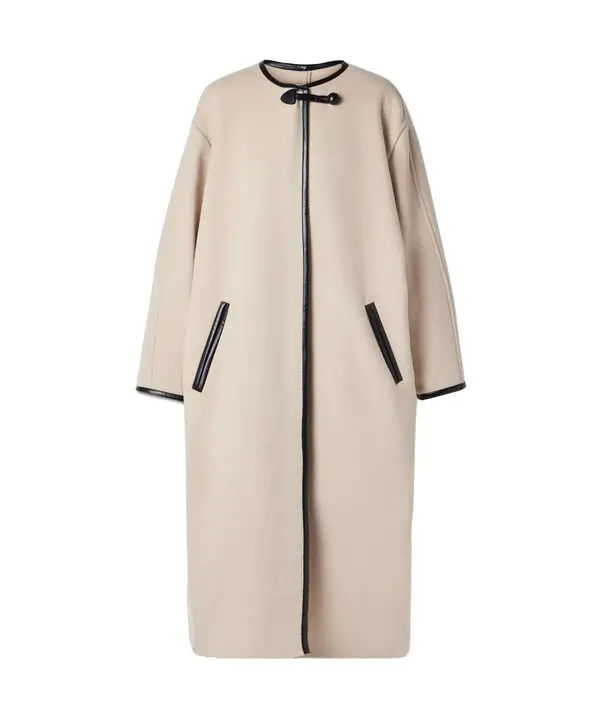 Isabel Marant Étoile Long Sleeve Jacket With Leather Trim
