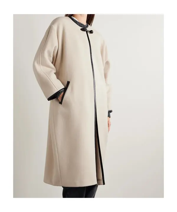 Isabel Marant Étoile Long Sleeve Jacket With Leather Trim