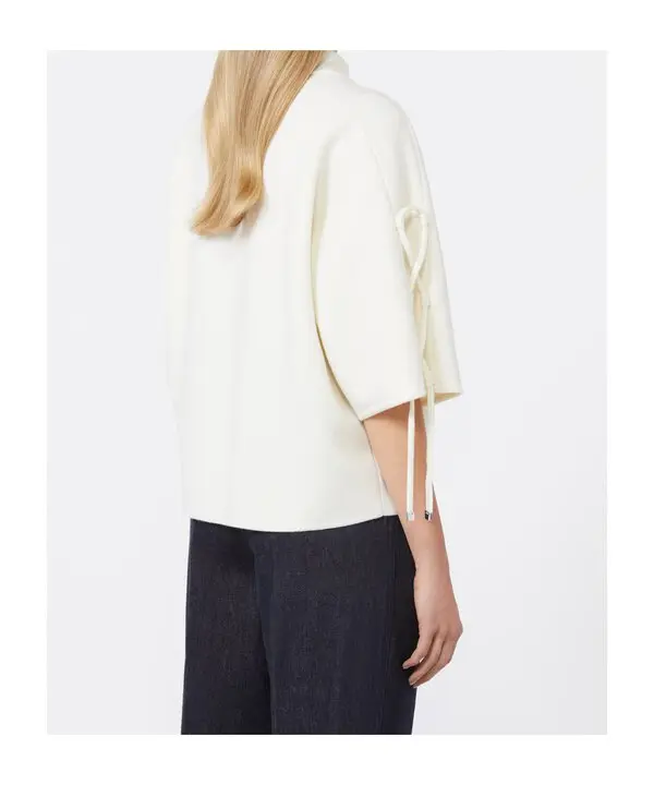 Max Mara Bevanda Short-sleeved Jumper With High Neck