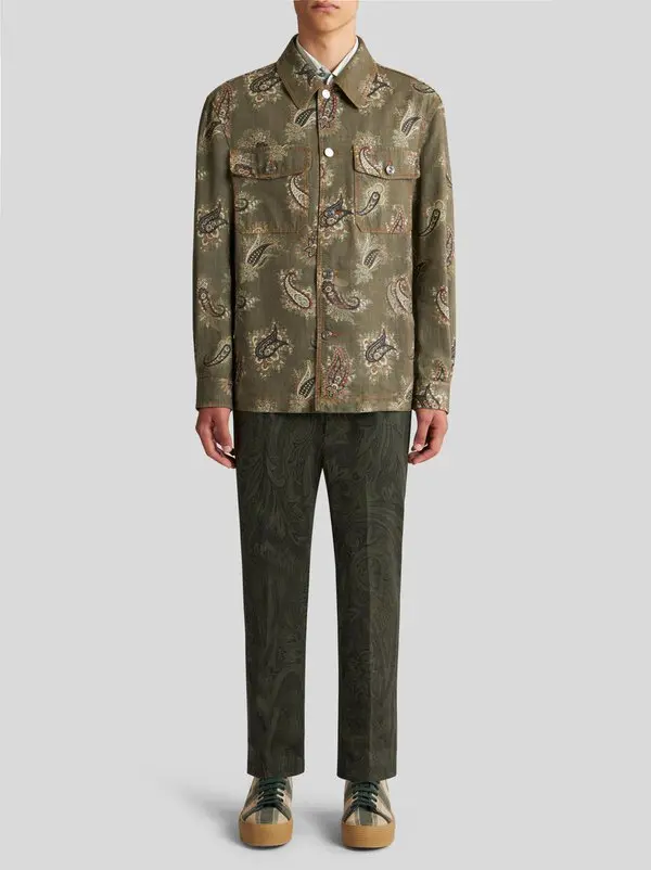 Etro Paisley Denim Overshirt