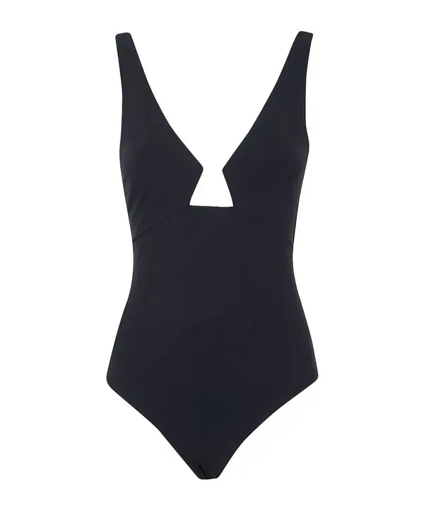 Zimmermann Rhiannon Wire Front One Piece Swimsuit - Black