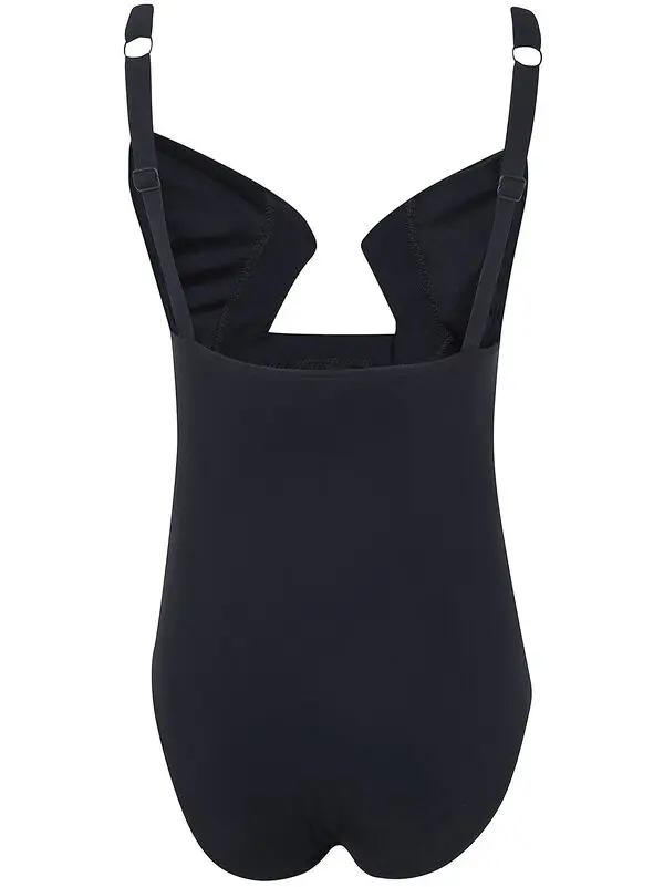 Zimmermann Rhiannon Wire Front One Piece Swimsuit - Black