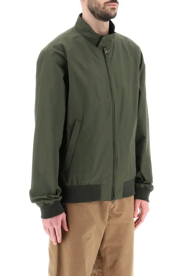 Barbour Zip-up Bomber Jacket - Green