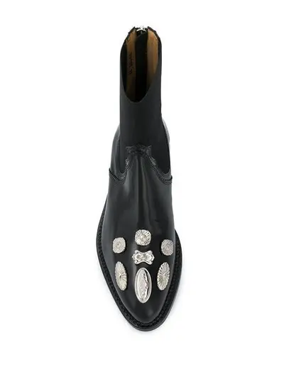 Toga Chelsea Boots With Embellished Detailing