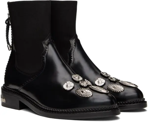 Toga Chelsea Boots With Embellished Detailing