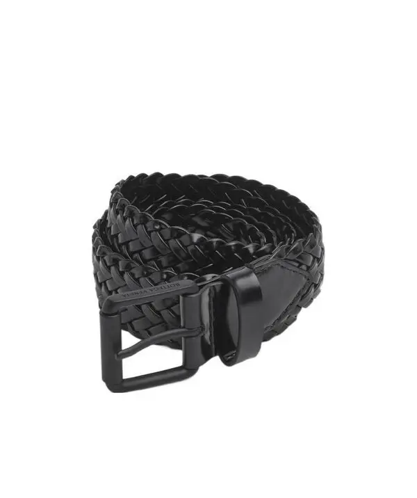 Bottega Veneta Woven Leather Belt - Black