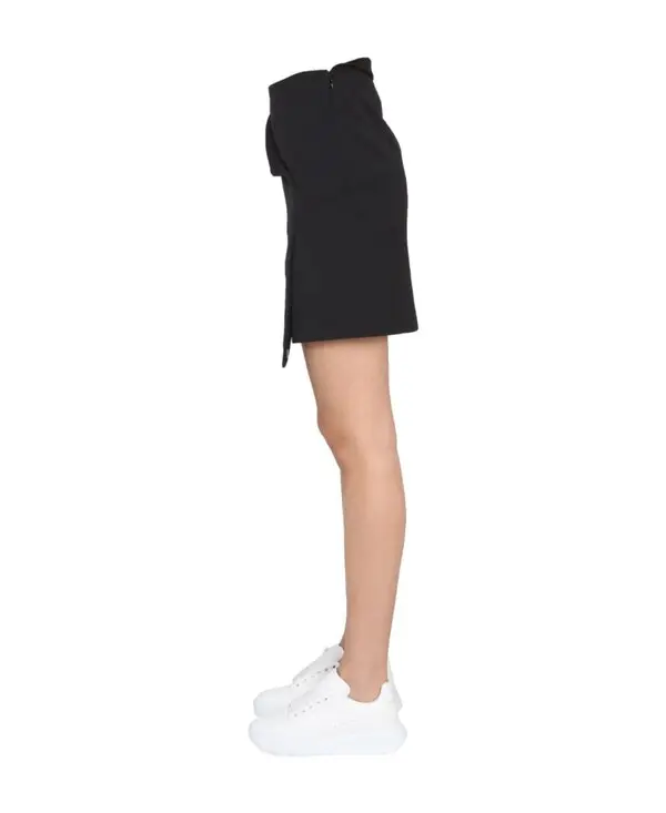 Alexander McQueen Asymmetrical High-waist Mini Skirt