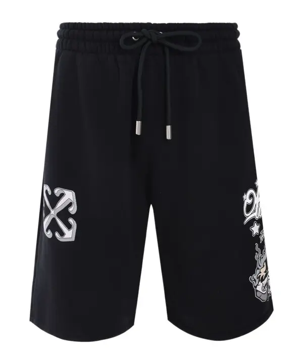 Off-White Graphic Print Dragon Shorts