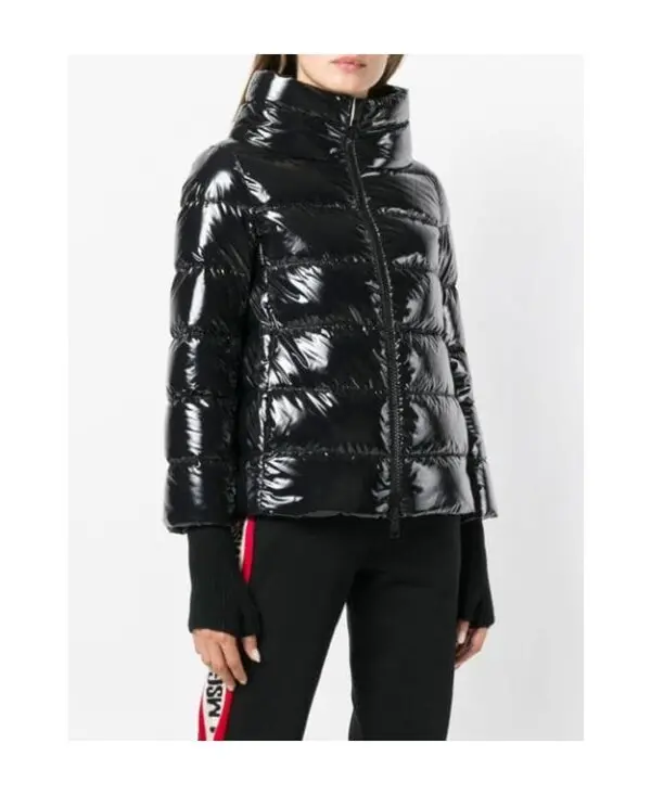 Herno Glove Detailed Down Jacket With Logo