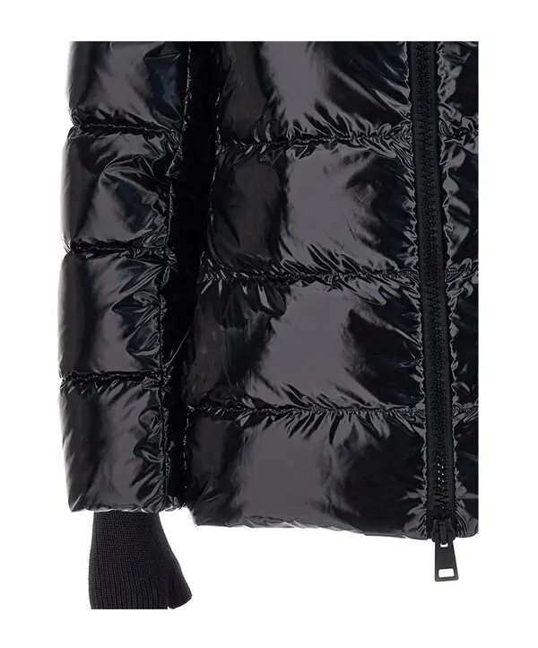 Herno Glove Detailed Down Jacket With Logo