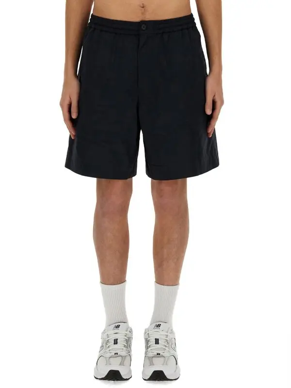 Aspesi Relaxed Fit Bermuda Shorts - Black