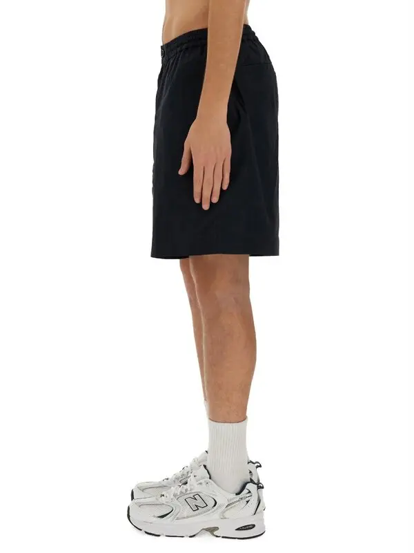 Aspesi Relaxed Fit Bermuda Shorts - Black