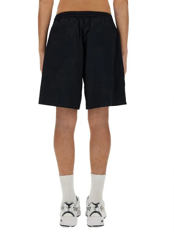 Aspesi Relaxed Fit Bermuda Shorts - Black