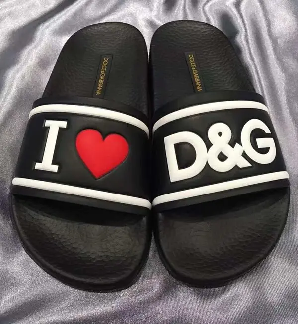 Dolce & Gabbana Logo Detail Flat Sandals