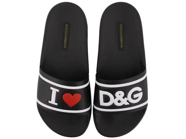 Dolce & Gabbana Logo Detail Flat Sandals