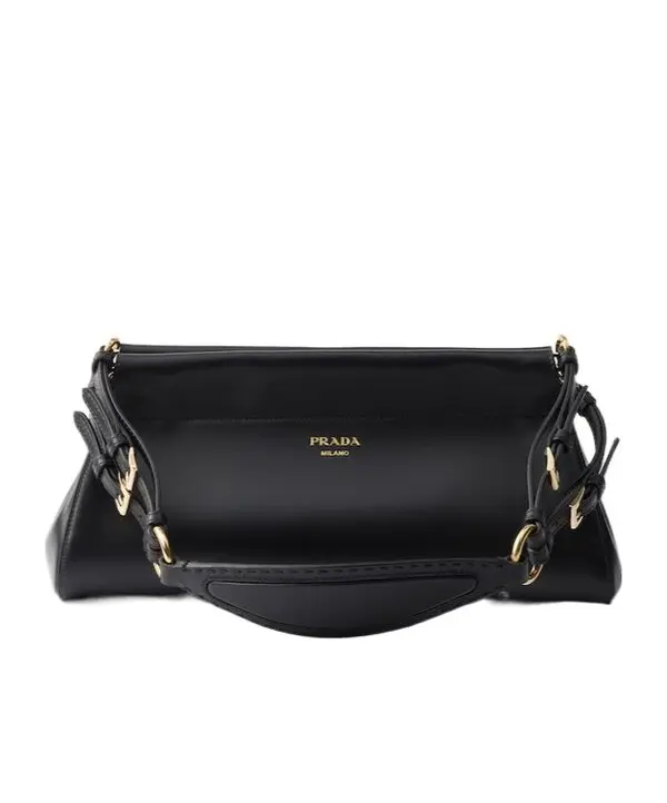 Prada Enchainé Medium Shoulder Bag - Black