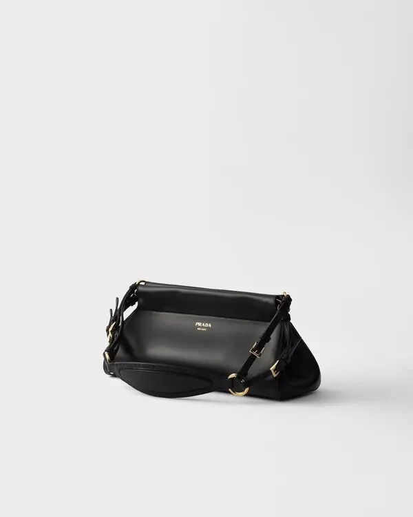 Prada Enchainé Medium Shoulder Bag - Black