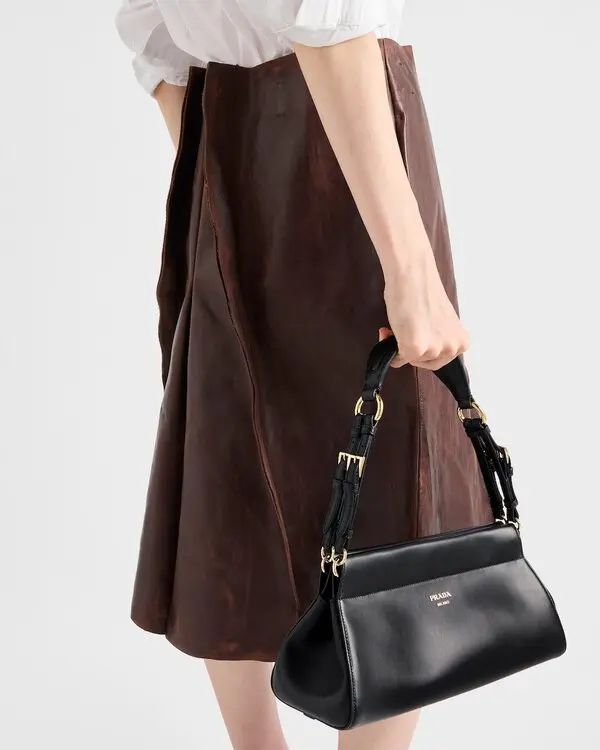 Prada Enchainé Medium Shoulder Bag - Black