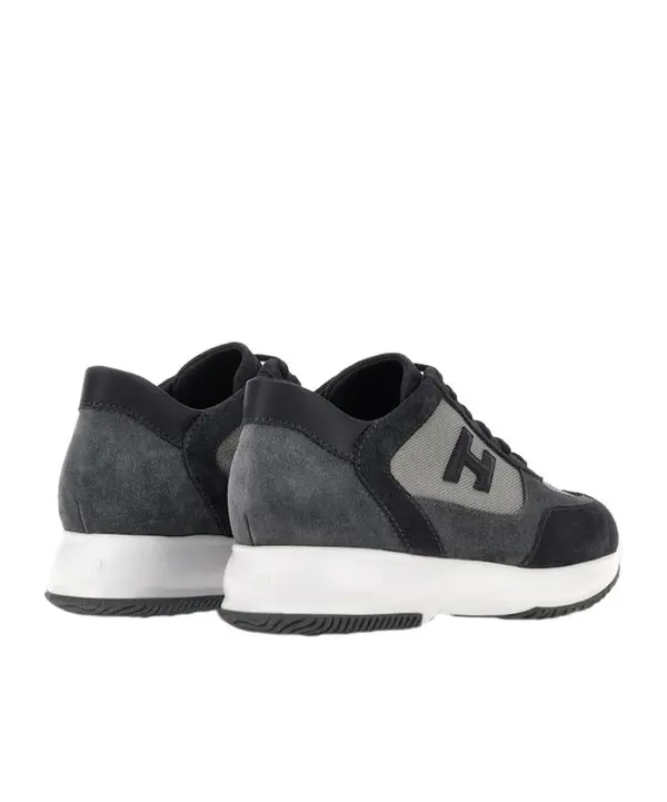 Hogan Interactive Suede Low-top Sneakers - Blue-gray