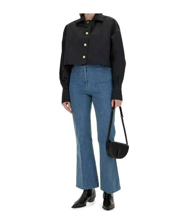 PATOU Flare Fit Designer Jeans - Blue