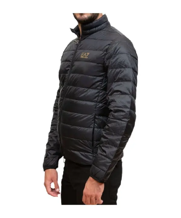 EA7 Quilted Puffer Jacket With Logo Detail